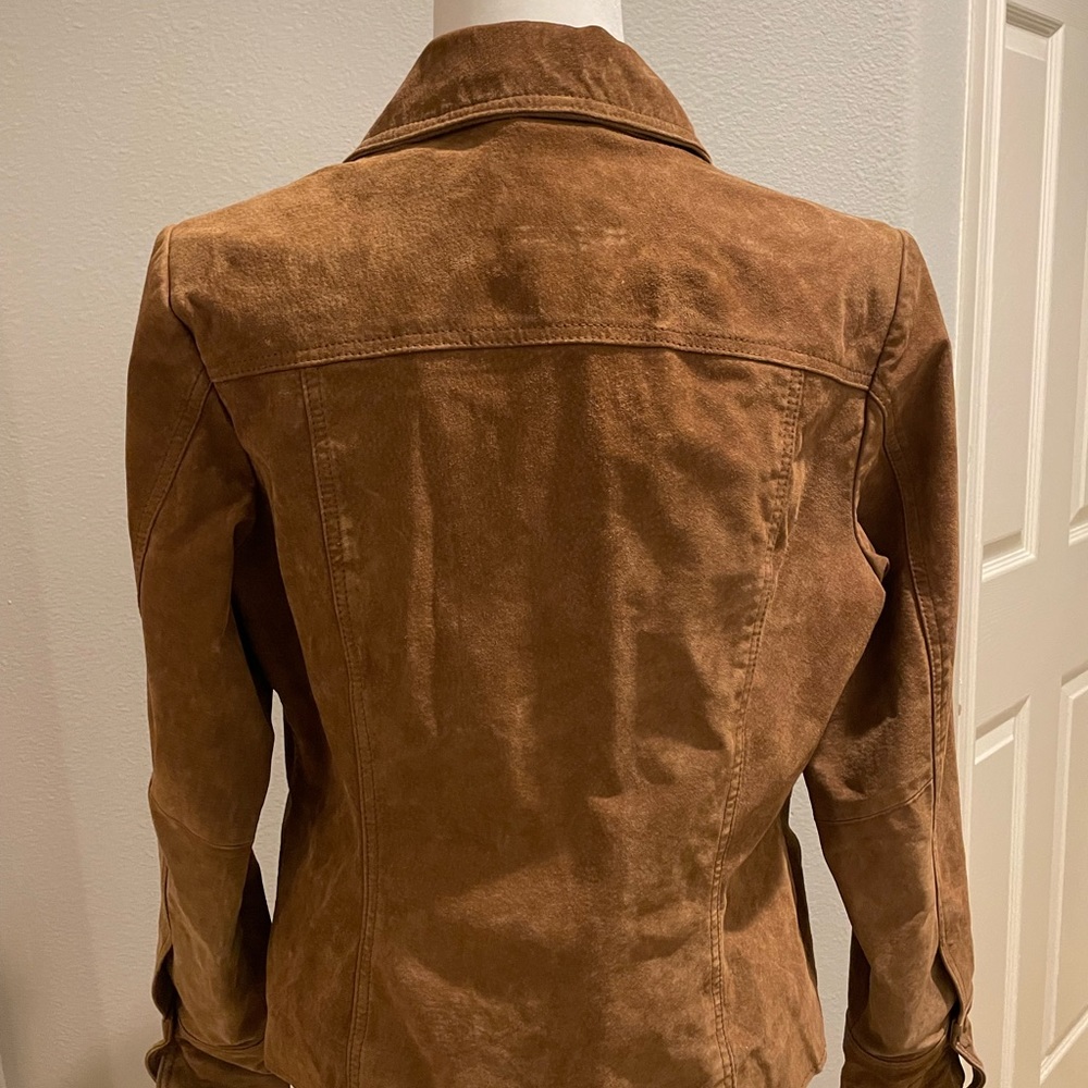 100% Leather, Gorgeous Light Brown Jacket. - Gem